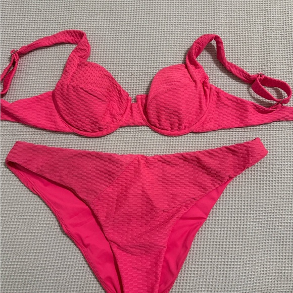 Vetchy | Swim | Vibrant Pink Bikini Set | Poshmark